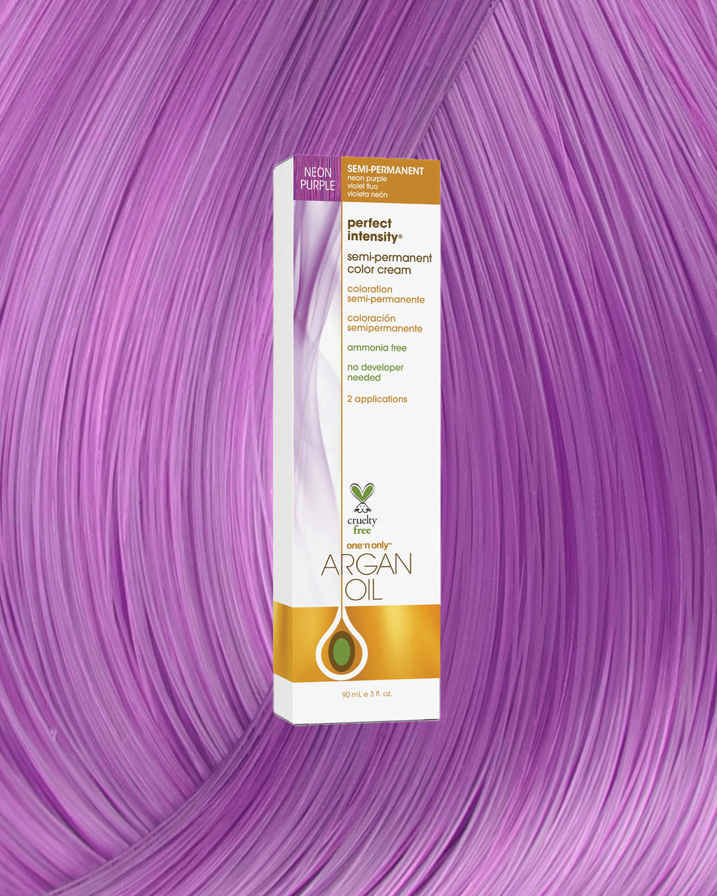 Semi-Permanent Color Cream Neon Purple – One n Only Hair Care